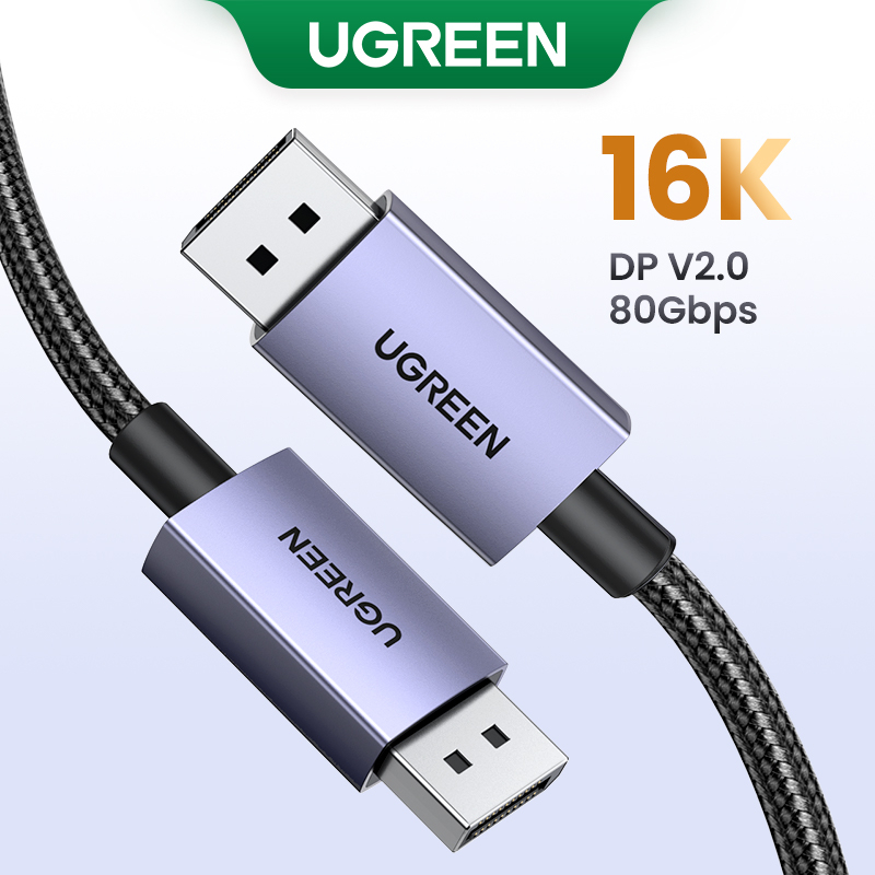 UGREEN DisplayPort 2.1 Cable 16K@30Hz 10K@60Hz High Speed 80Gbps ...