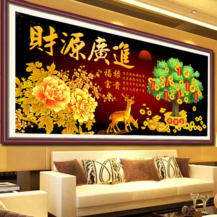 5d Diamond Painting Full Diamond Business is Rich Money Prosperity ...