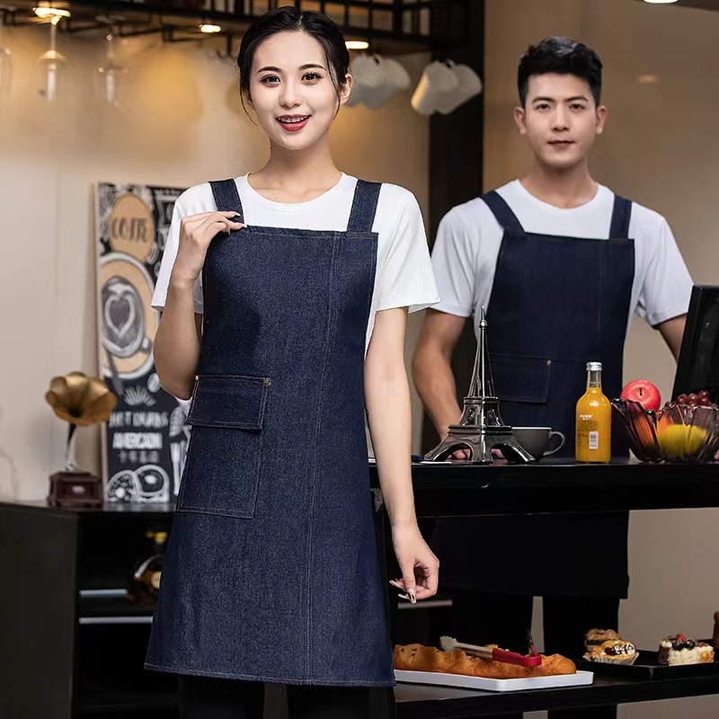 Fashion Canvas kitchen Apron Woman Men Chef Work Apron For Grill ...