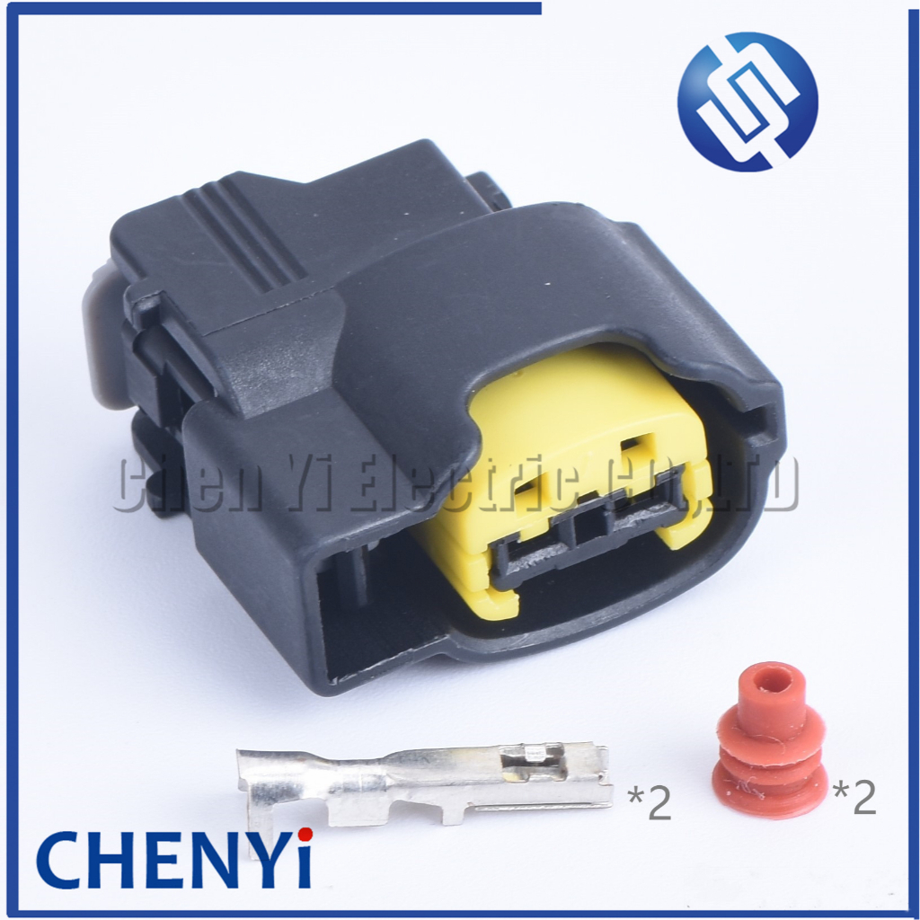 1 set 2 Pin Female Automotive Ignition Coil Plug Horn Socket Waterproof ...