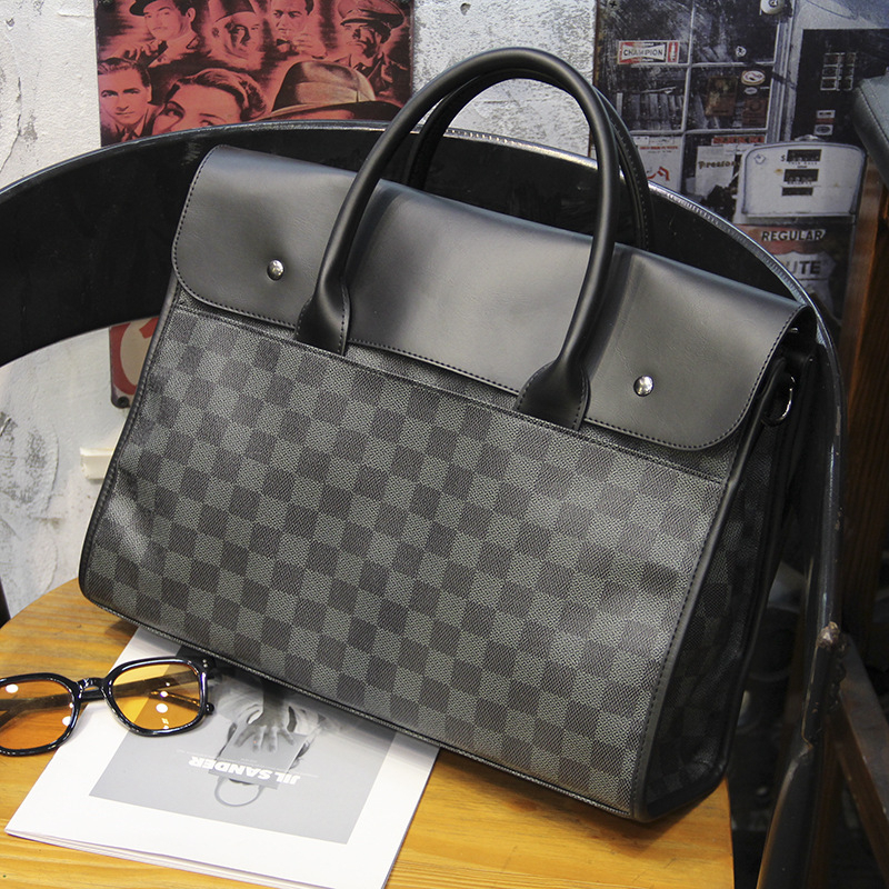 Business Casual Man Tote Bag Fashion Briefcase Large Capability Laptop ...