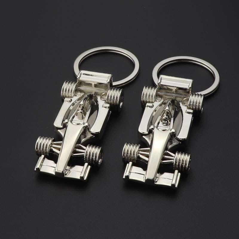 F1 Keychain Racing Activity Gift Personality Pendant Key Buckle Silver ...