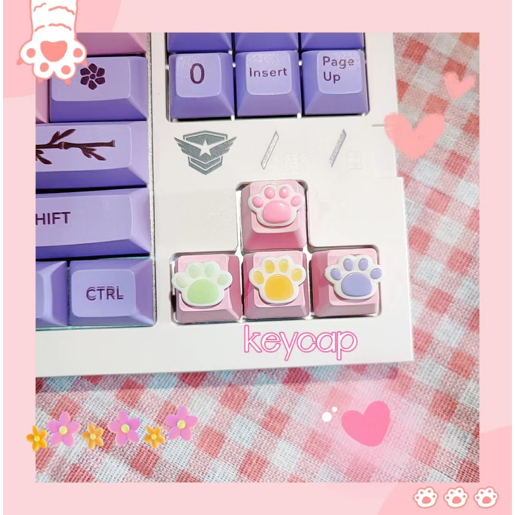 Craftsman Keycap Cat Claw Used For Mechanical Keyboard Pink Cute SHH ...