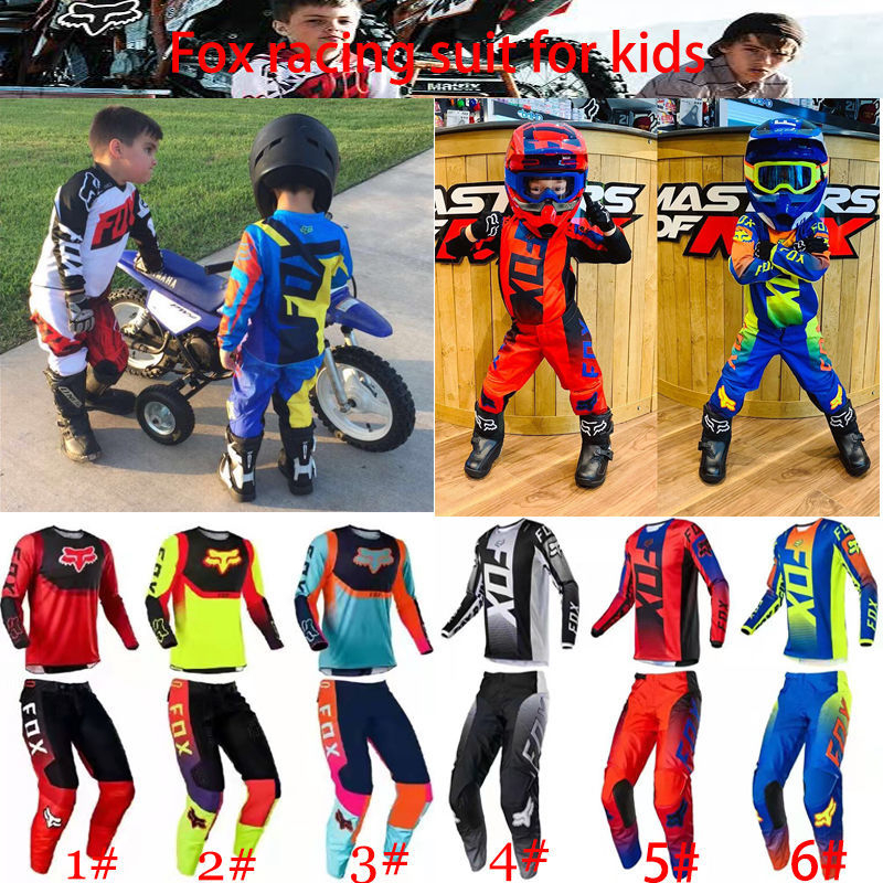 2022 New Fox Racing Kids Youth 180 Trice Motocross Gear Set Jersey and ...
