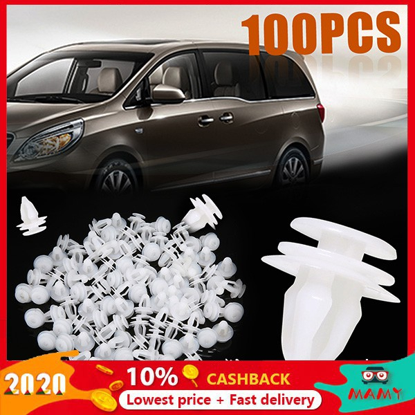 mamy 100x Plastic Car Door Panel Retainer Rivet Trim Clip Fastener 8 ...