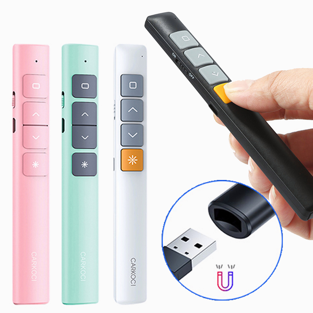 USB Presenter Clicker For Powerpoint Laser Pointer Presentation ...