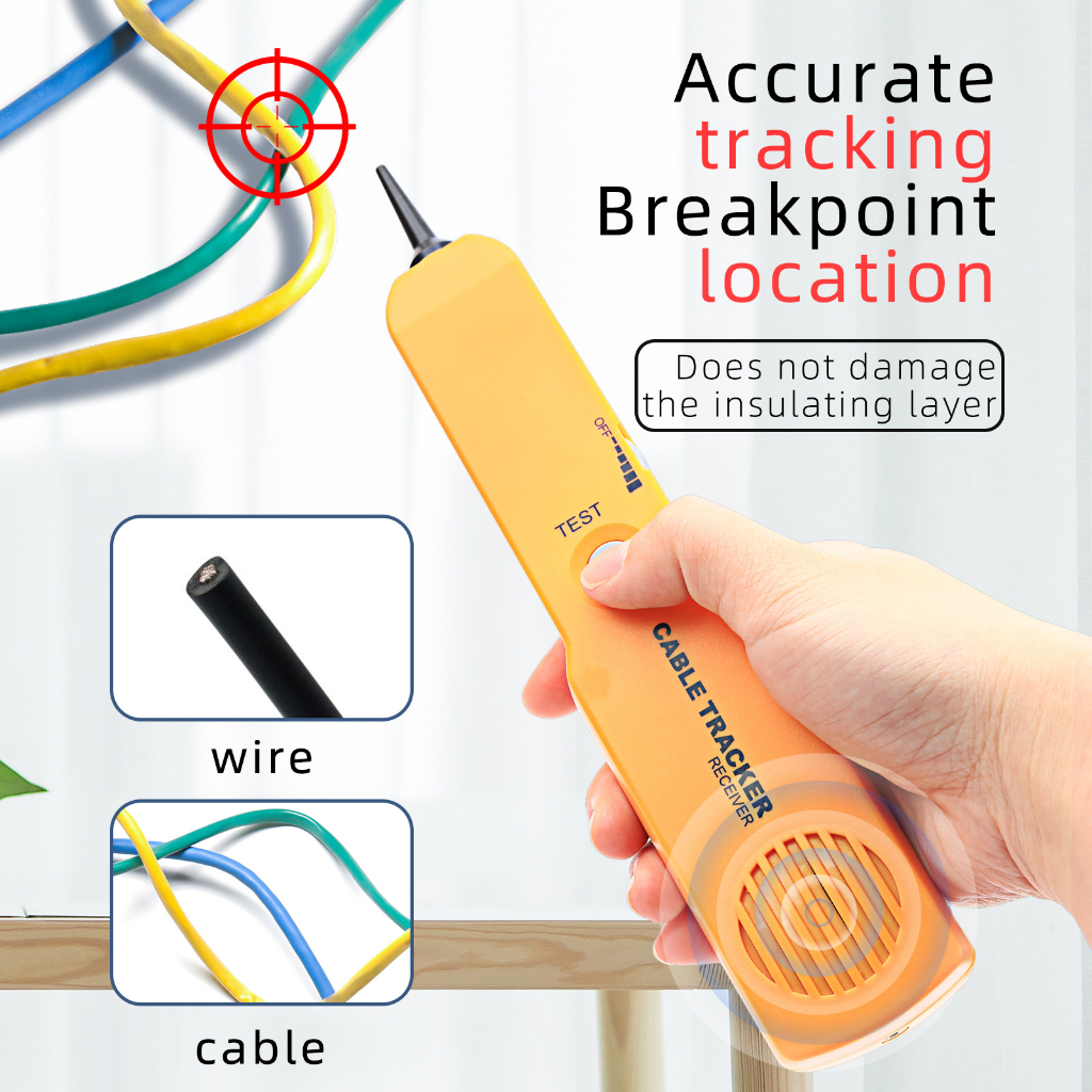 Handheld RJ11 Network Cable Tester Telephone Wire Tracker Diagnose Tone ...