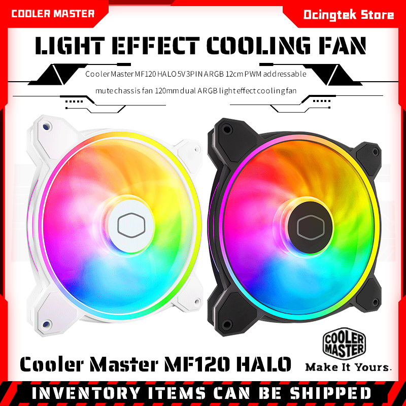 Cooler Master MF120 HALO II 5V 3PIN ARGB 12cm PWM addressable mute ...