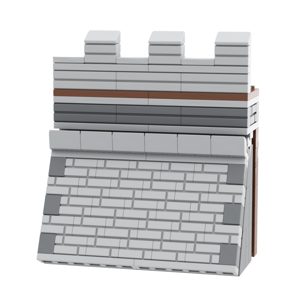 Slope Wall Medieval Middle Age Building Blocks Toy Castle Fort ...