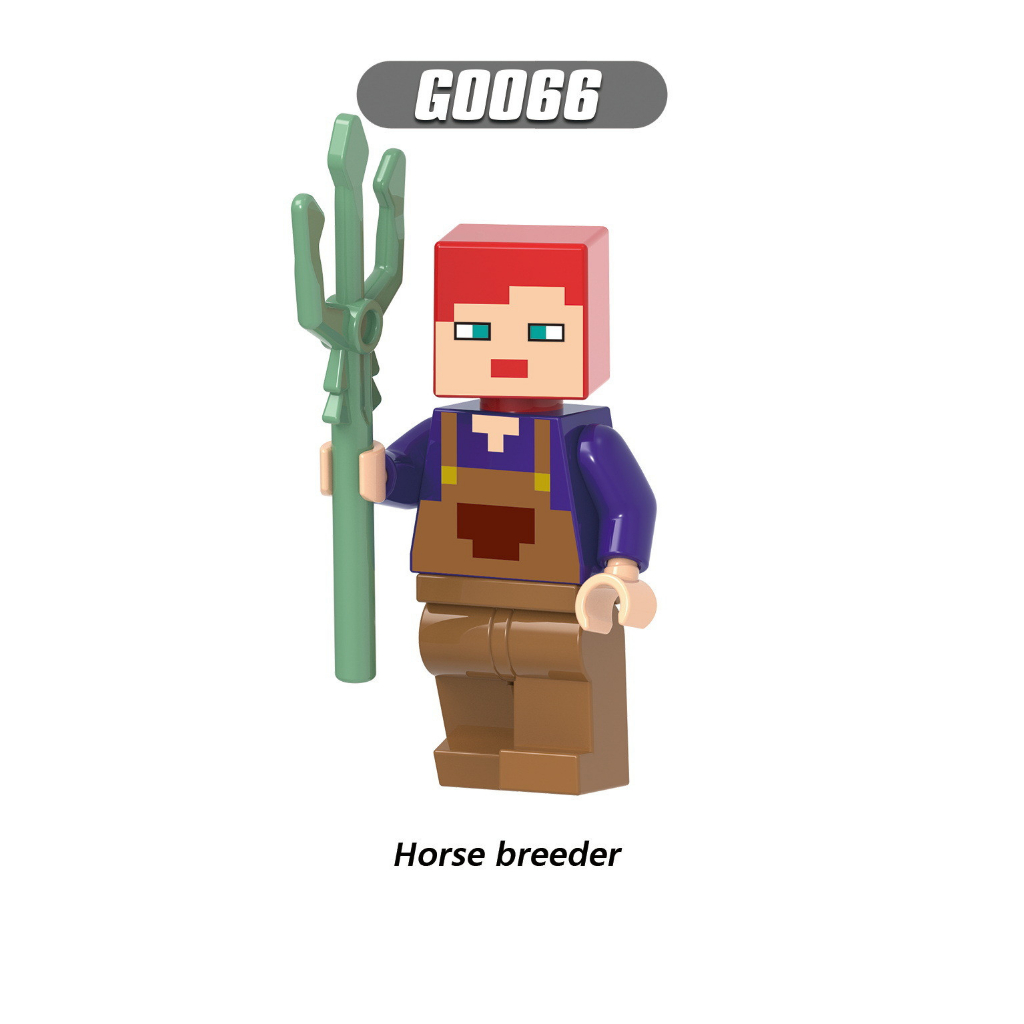 Minecraft Action Figures Alex Steve Zombie Villager Pillager Ravager ...