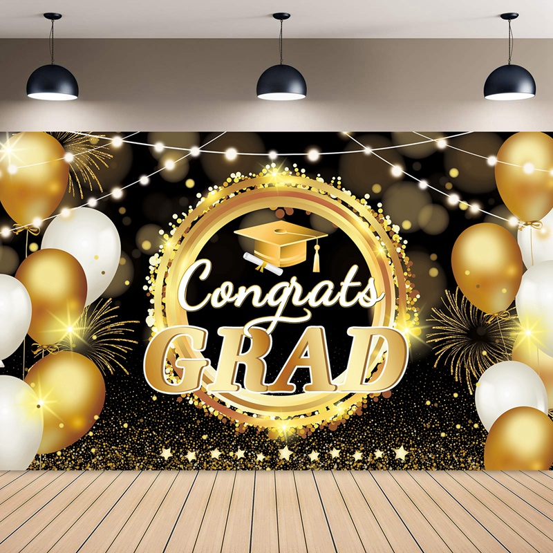 2023 Graduation Season Grad Backdrop Partyneeds Party Decorations ...