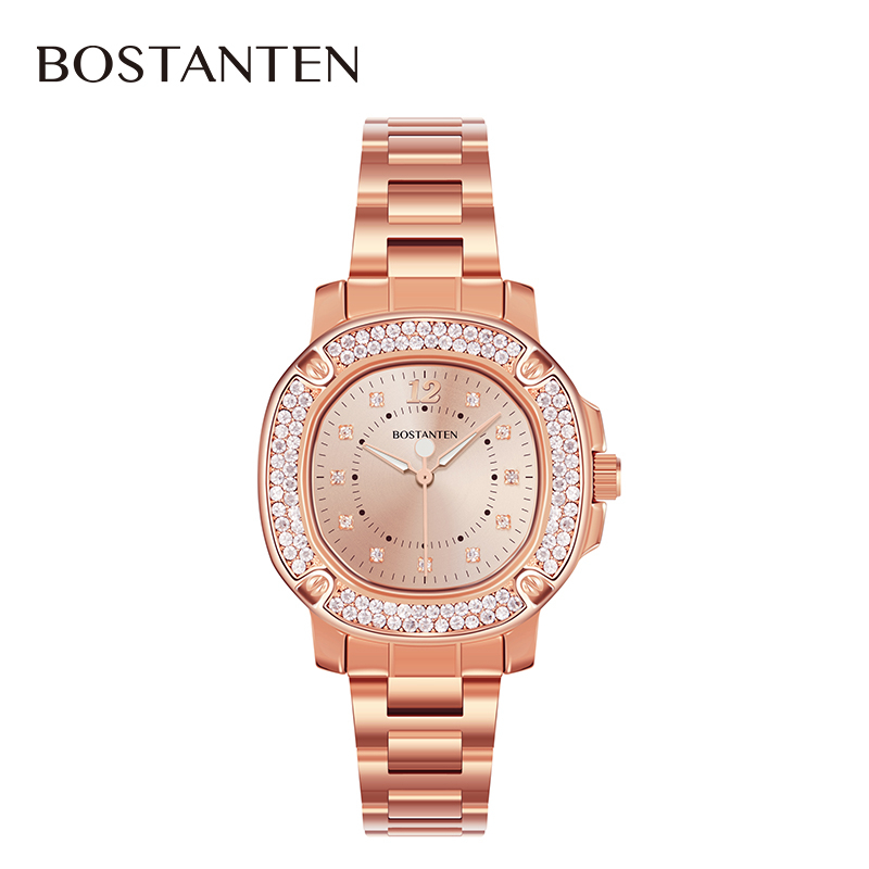 BOSTANTEN Wrist Watch For Woman Original Diamond Watch Waterproof ...
