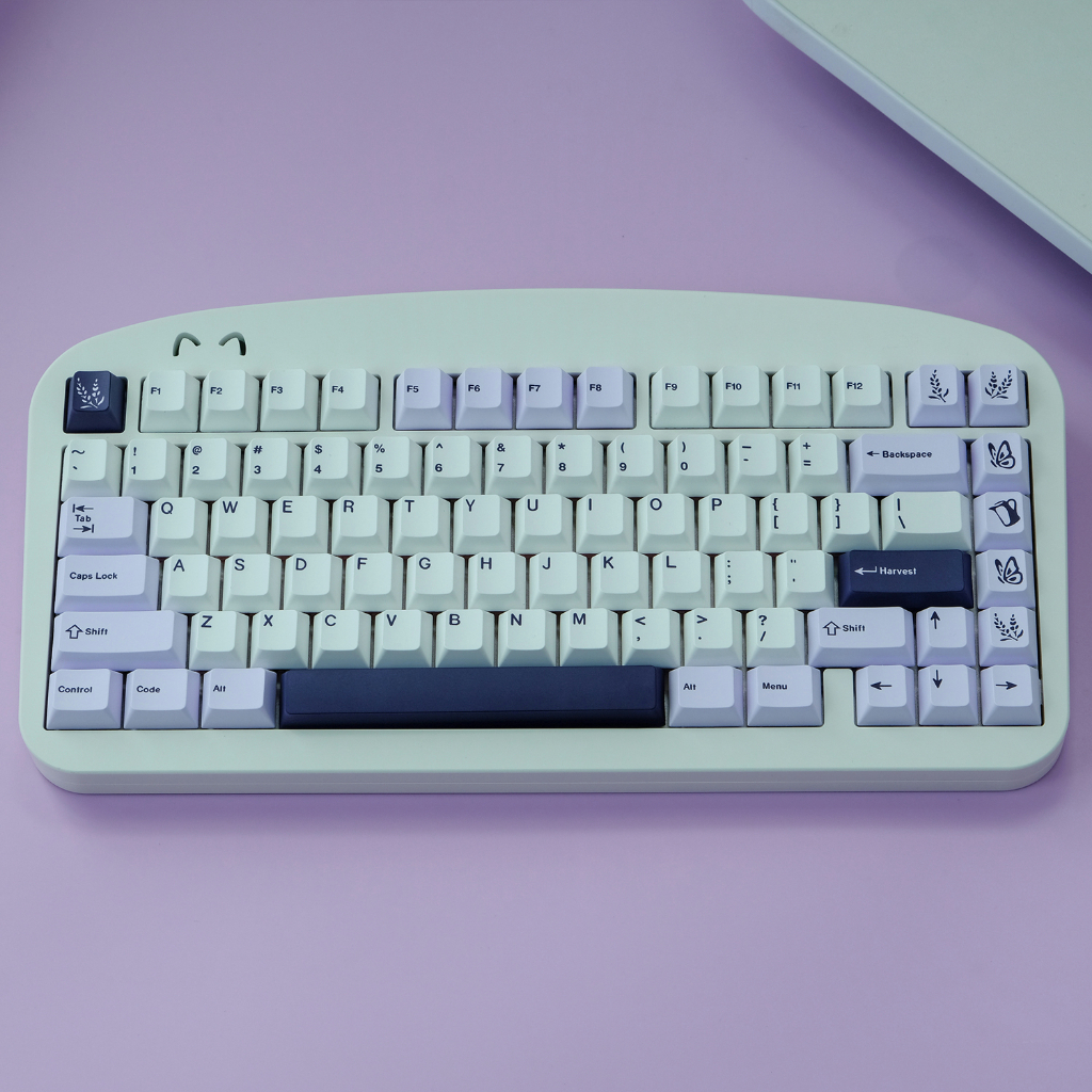 168 Keys Englishi GMK Lavender Keycaps Cherry Profile PBT Dye Sublimation Mechanical Keyboard ...