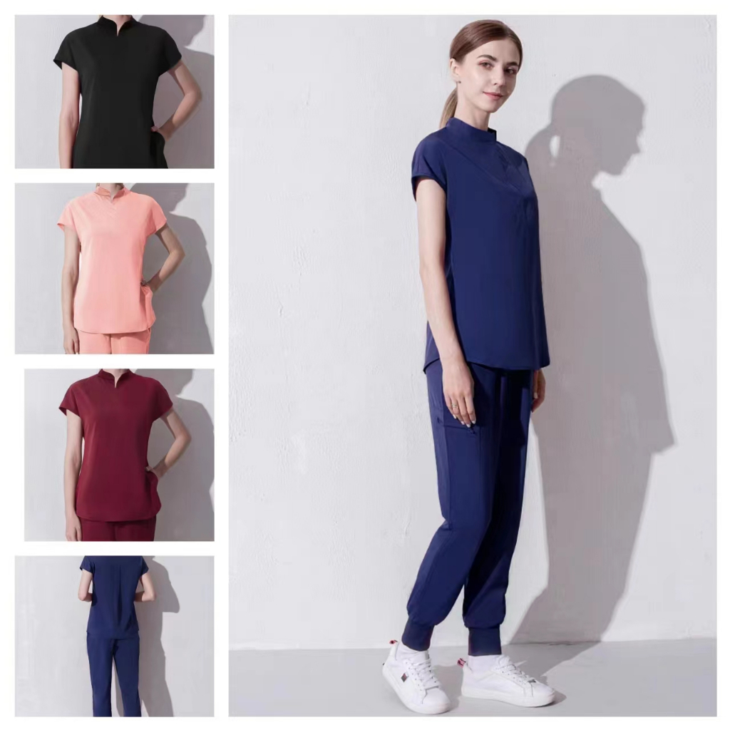Scrub suit elastic quick drying medical work clothes, oral dentist ...