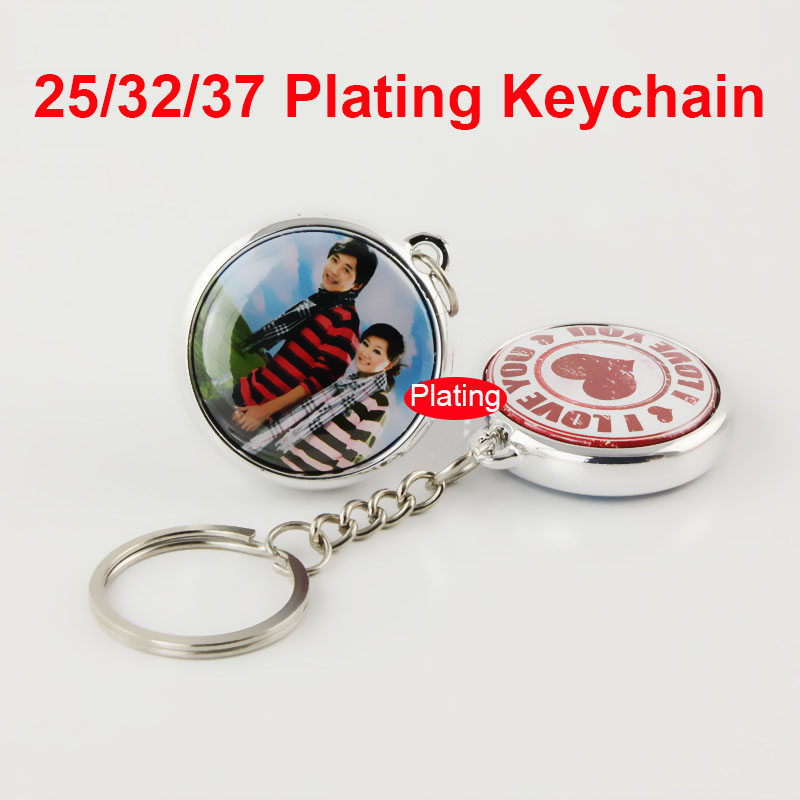 25mm 32mm 37mm button badge keychain blank material key ring button ...