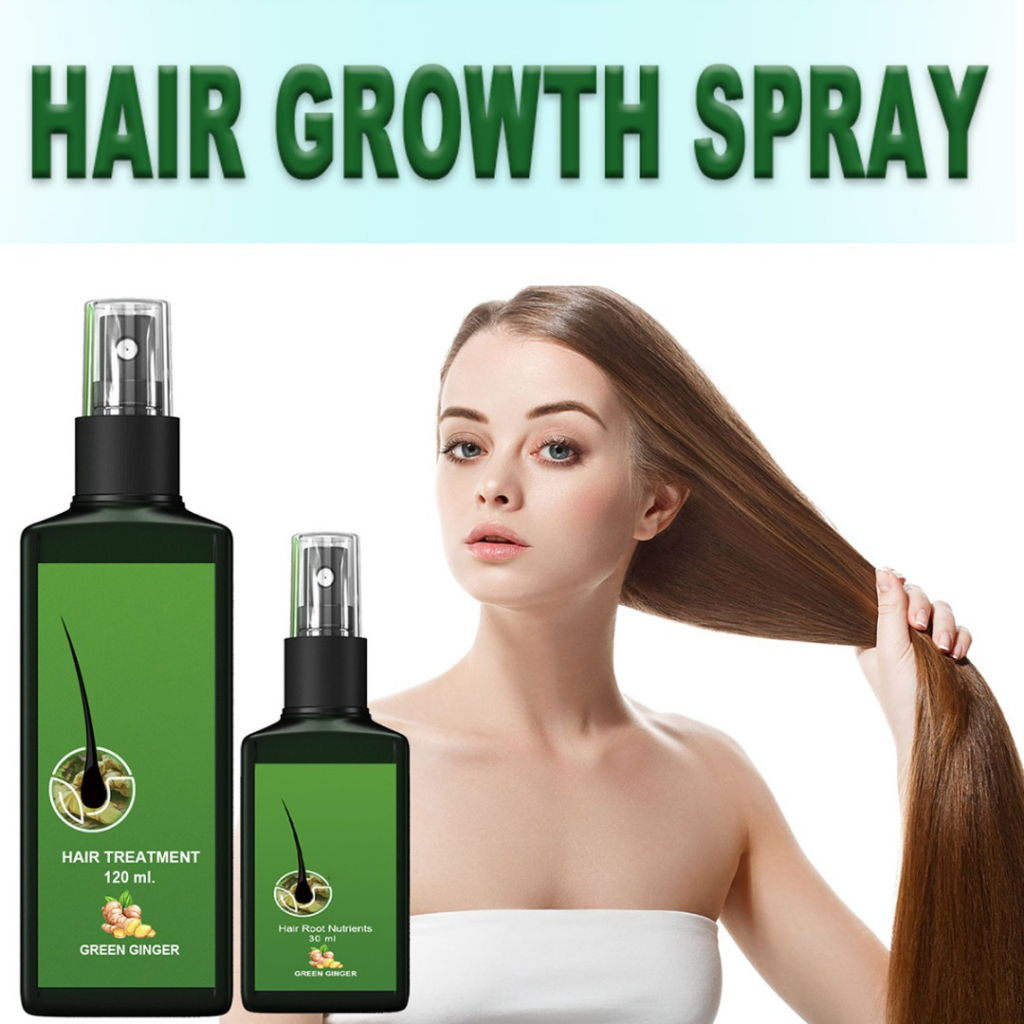 120ml Ginger Hair Growth Spray Anti Hair Loss Essence Baldness