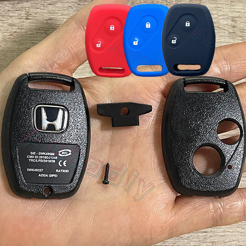 Car Key Case Shell Remote Fob Cover For Honda Civic City Jazz Brio BRV ...