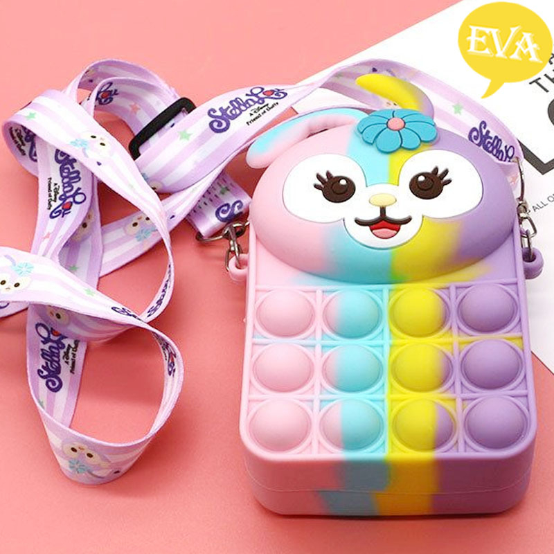 Pop Fidget Backpack for Girls with Pop It , Pop It Purse Set - Fidget ...