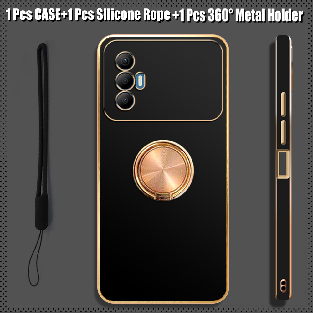For Tecno Spark 8 Pro TECNO KG8 Case Luxury Electroplating Soft Phone ...