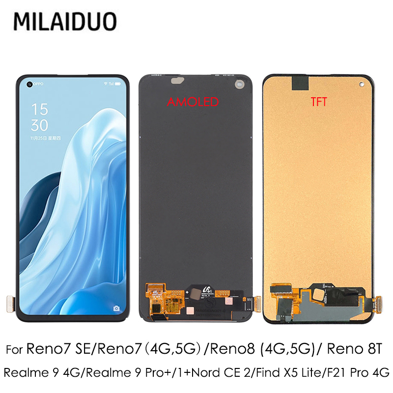 AMOLED/TFT LCD For Realme 9 4G / Realme 9 Pro+ / Reno7 SE / Reno7 ...