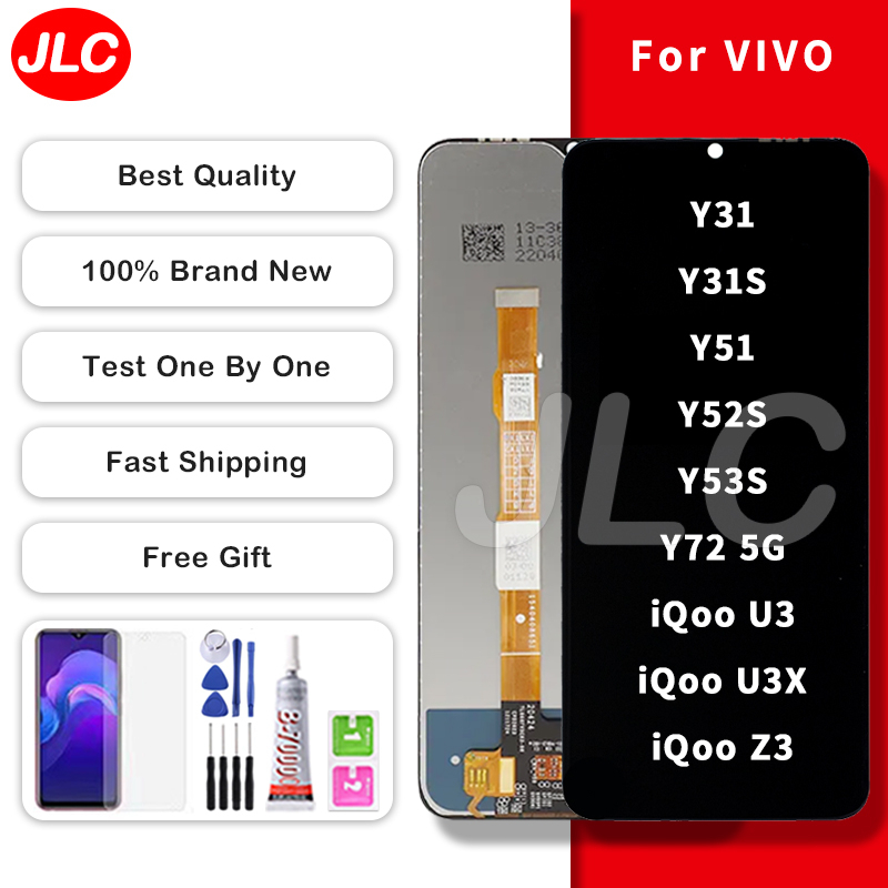 For Vivo Y31 2020/Y31 2021/Y31S/Y51 2020/Y51 2021/Y52S/Y53S/Y72 5G/IQOO U3 U3X Z3 Lcd Touch ...