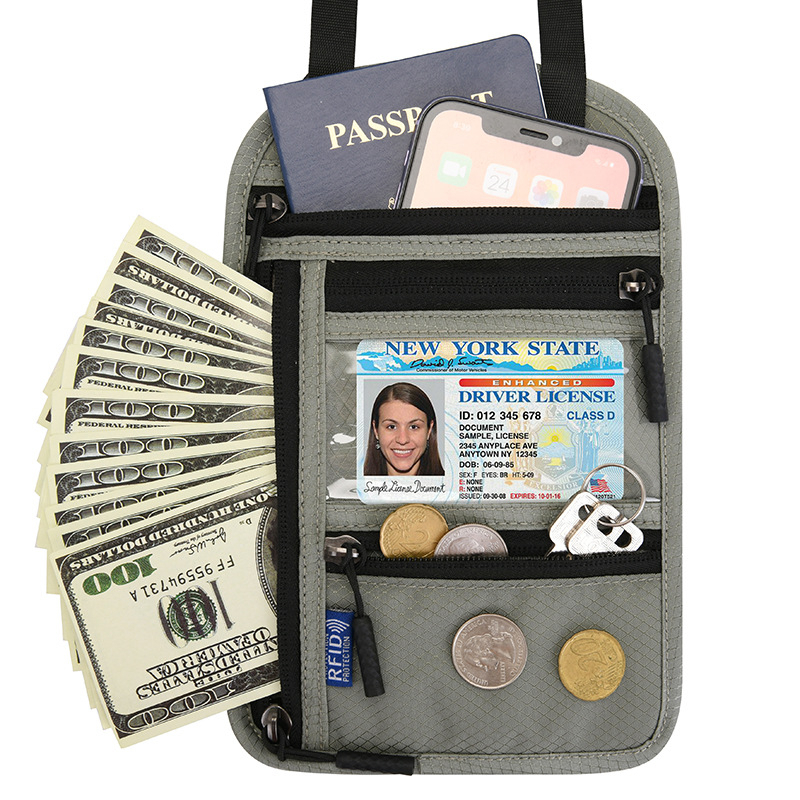 travel Certificate ID card pack cellphone Sling Shoulder wallet bag ...