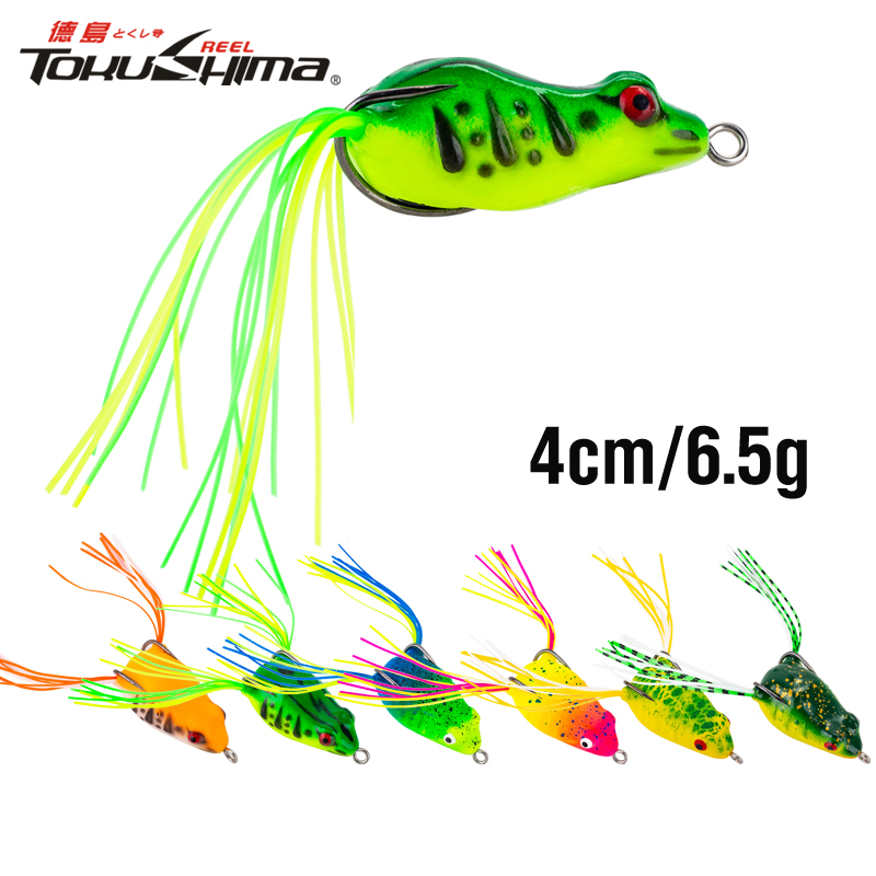 1Pcs 4cm/6.5g Mini Soft Frog Topwater 3D Eyes Frog Casting Lure ...