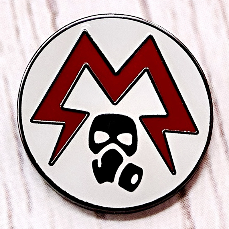 Metro 2033 rangers logo Gas mask enamel pin game symbol metal badge ...