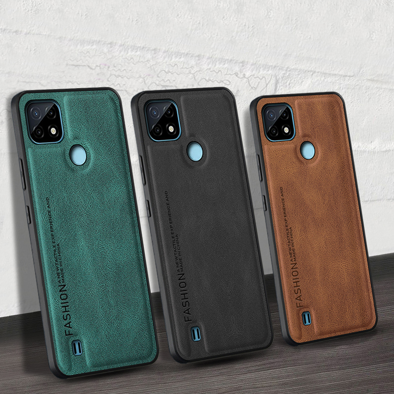 For Realme C21Y C25Y Phone Case Luxury Leather Casing | Shopee Philippines