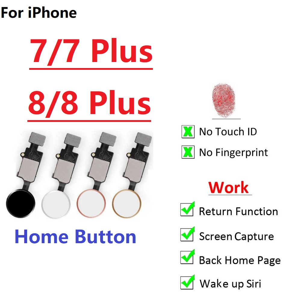 Home Button For iPhone 7 7 Plus 8 8 Plus Button flex cable Restore ...