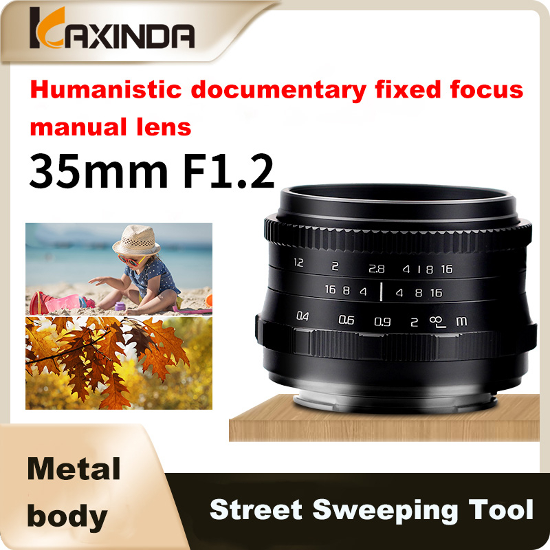 KAXINDA 35mm F1.2 Humanistic documentary fixed focus manual lens（APS-C ...