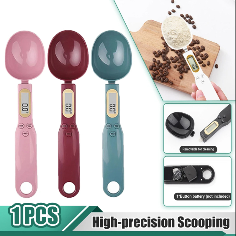Weight Measuring Spoon LCD Electronic Kitchen Scale 500g 0.1g Measuring ...
