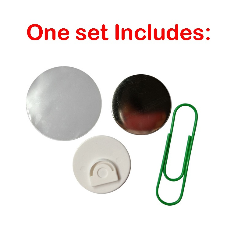 25mm Bookmark Button Badges Paper Clip DIY button badge Blanks Material ...