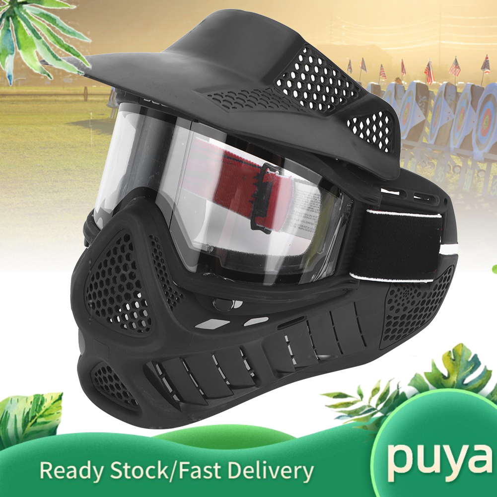 (Seller Recommend) PUYA Outdoor Archery Face Mask Double Layer Anti-fog ...