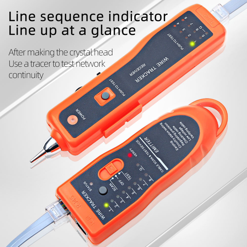 FTTH Utp Stp Cat5 Cat6 Rj45 Lan Network Cable Tester Line Finder Rj11 ...