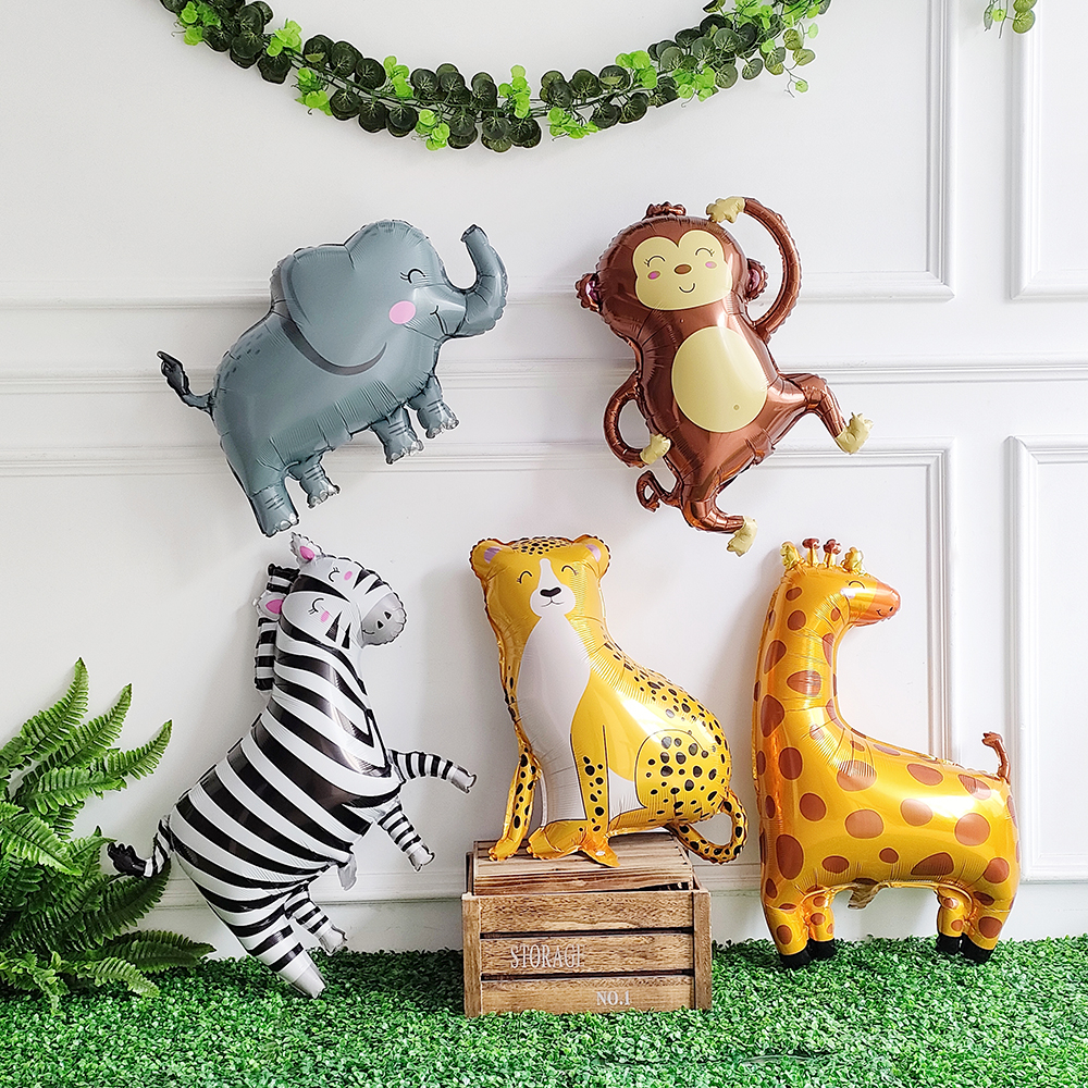 Forest Animal Party Decoration Aluminum Film Balloon Giraffe Balloon ...