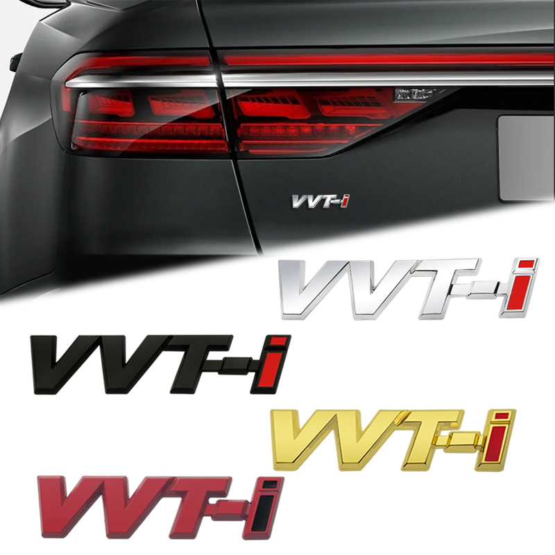 Car Accessories metal VVTi emblem rear trunk body badge sticker for ...