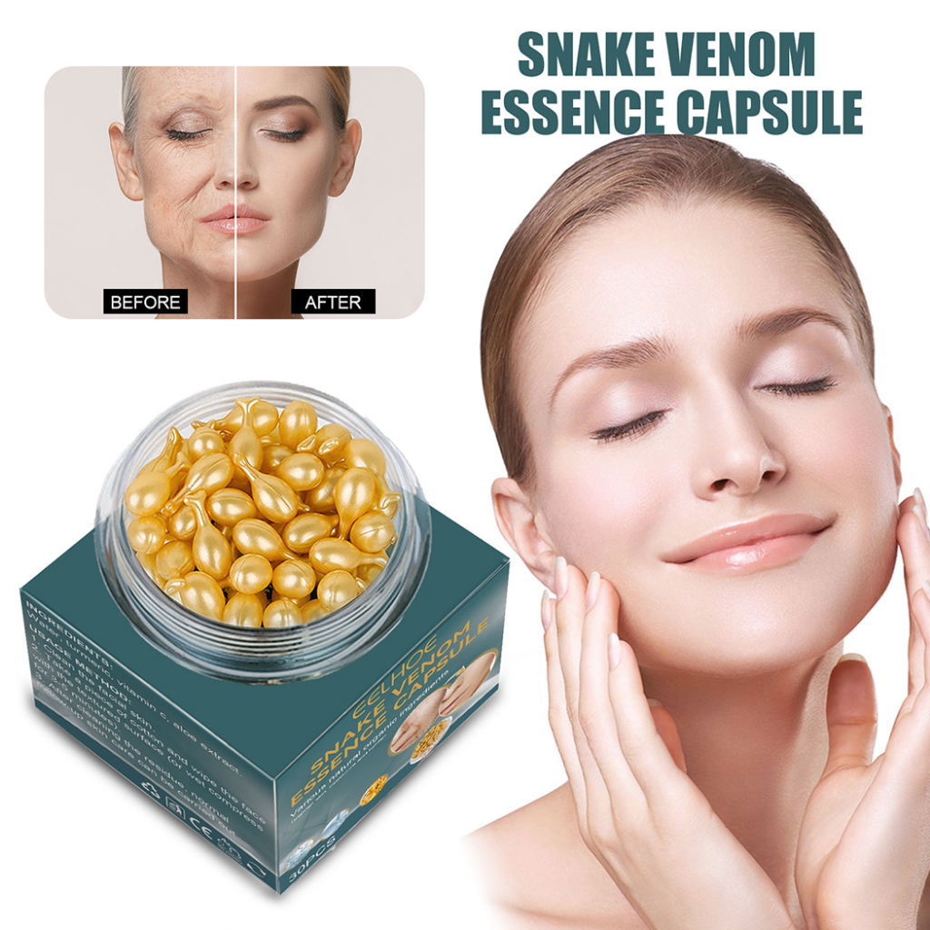 Snake Venom Essence Capsule Anti Wrinkle Serum Anti-aging Moisturizing ...