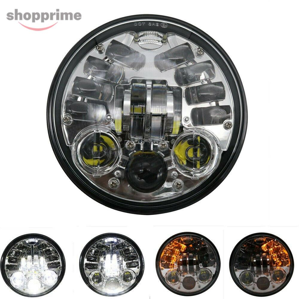 5.75 inch LED Headlight Hi/low Beam with DRL Turn Signal for Yamaha ...