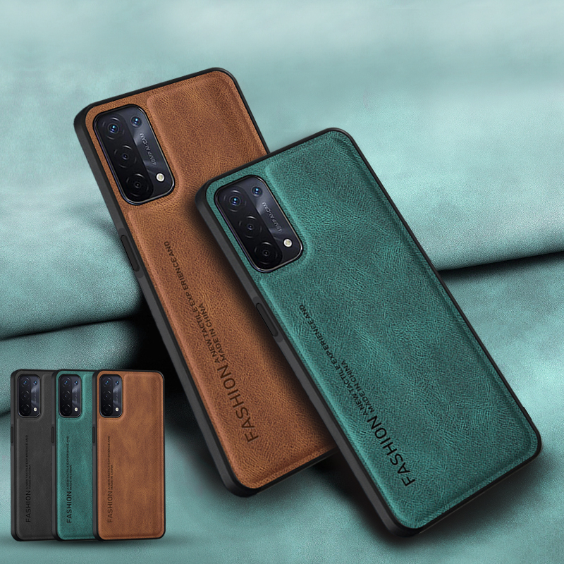 Matte Casing For OPPO A54 5G A74 5G Phone Case Full Protection Leather ...