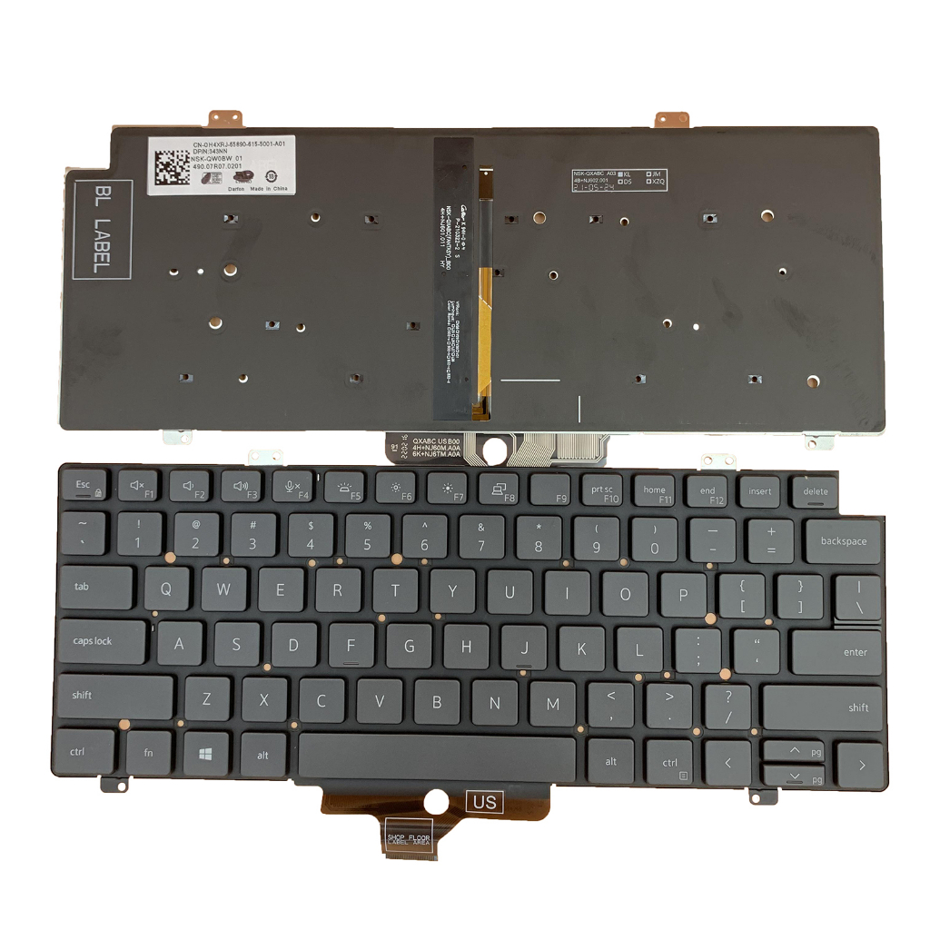 Siakoocty For DELL Latitude 7410 / 7410 2 in 1 Keyboard Backlit no ...