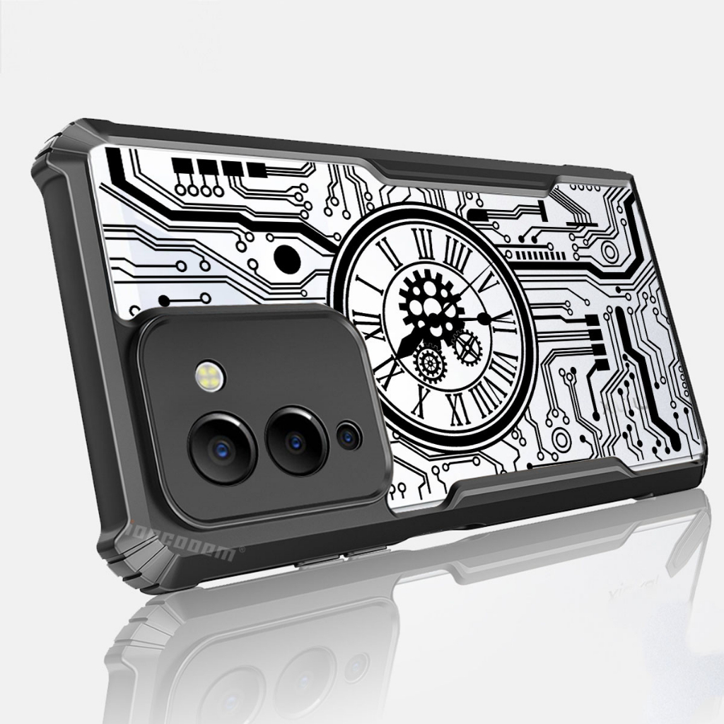 Mechanical Clocks Pattern Clear Shockproof Case Infinix Note 12 G96 30i 11 Pro 11S 10 8 12i 2022 ...