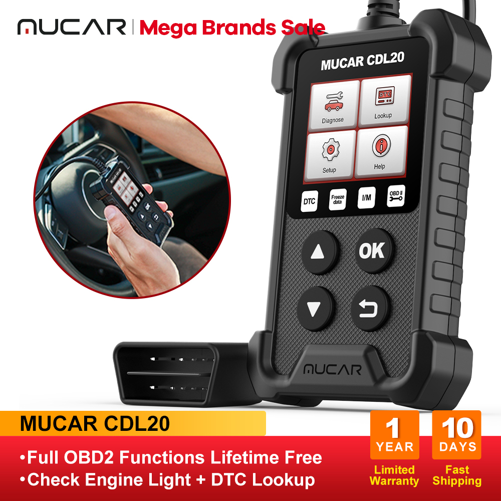 THINKCAR MUCAR CDL20 OBD2 Car Scanner OBD2 Auto Diagnostic Tool pk ...