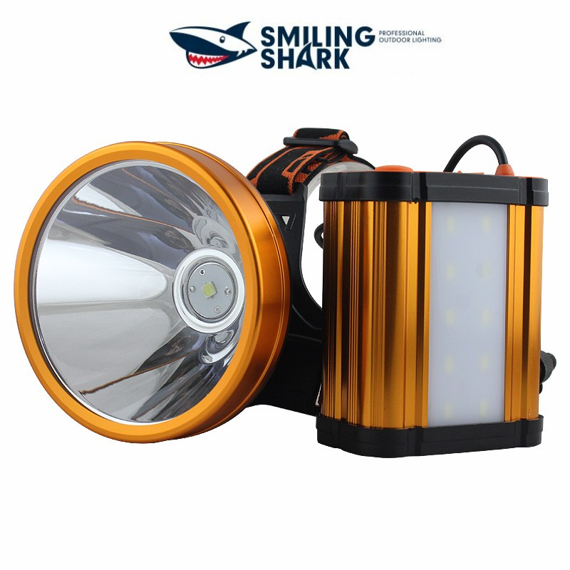 Smiling Shark Super Bright Headlight Powerful Headlamp LED Waist Hang ...