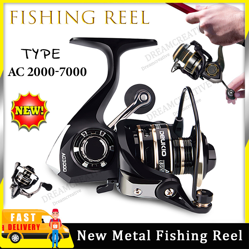 DEUKIO Fishing Reel AC 1000-7000 Mesin Pancing Fishing Spinning Reel ...