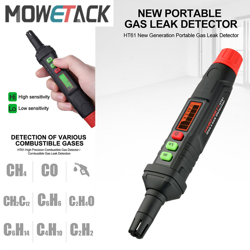 HT61 Pen Type Mini Smart Gas Leak Detector High Low Sensitivity Switch ...