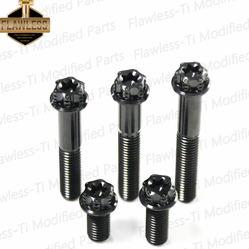 FLAWLESSTI Gr5 Titanium Bolts CNC bOLTS Brembo M50 M4.34 1098 GP4 484 M40 Frando Bwm Titanium ...