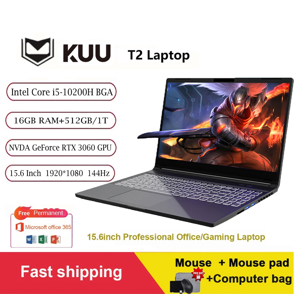 KUU T2 Gaming Laptop Intel Core i5-10200H with RTX 3060 Discrete ...