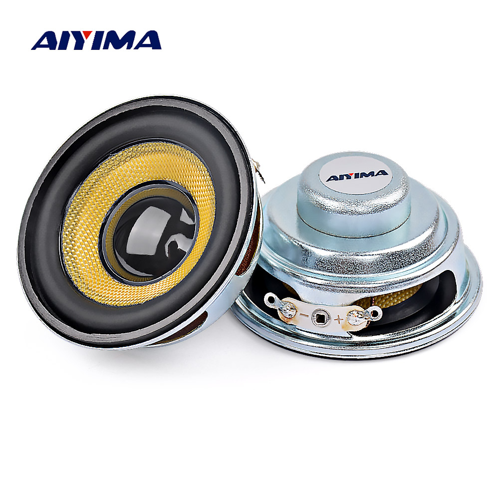 AIYIMA 2Pcs 4/8 OHM 5W Mini Audio Portable Speakers 52MM Waterproof ...