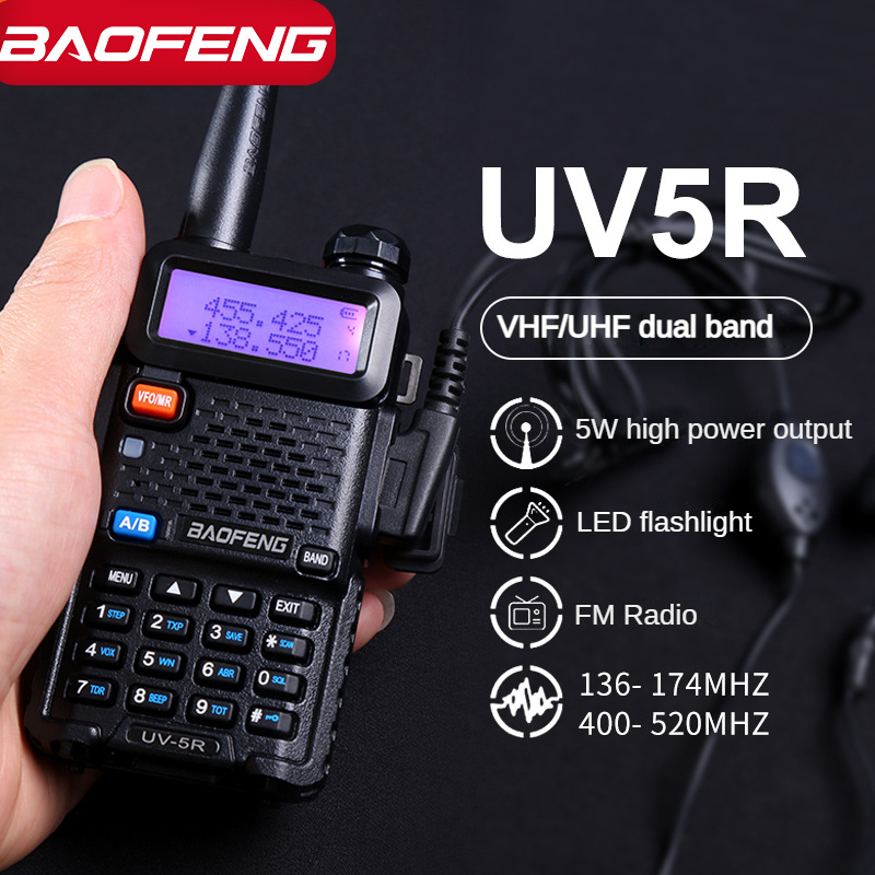 Baofeng BF-UV5R walkie-talkie 8W version UV dual-segment dual-display BAOFENG 5R (1pcs) | Shopee ...